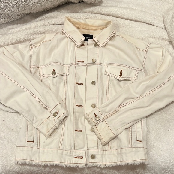 BDG | Jackets & Coats | Bdg White Denim Jacket | Poshmark